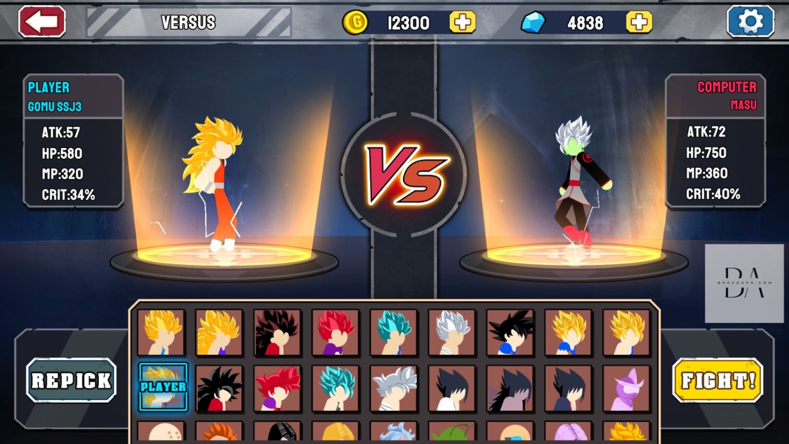 Stickman Warriors Mod Apk Download Latest Version (Unlimited Money)